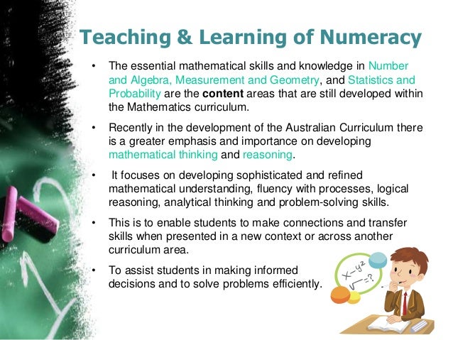 Learning in Numeracy