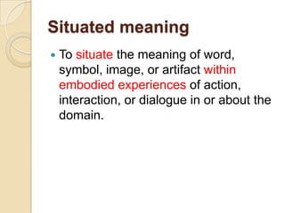 Learning in semiotic domains set15final | PPTX