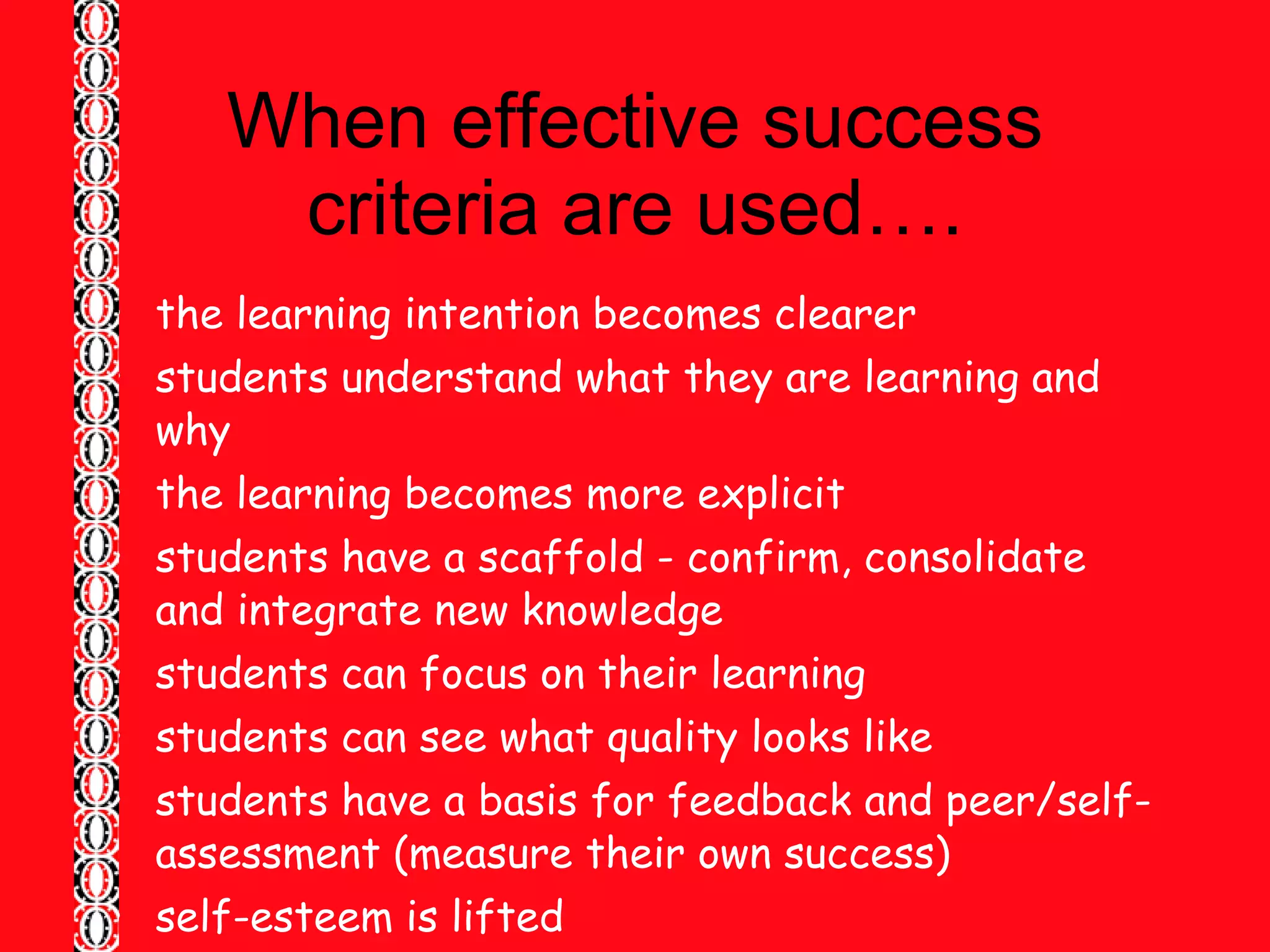 Learning Intentions Tk | PPT