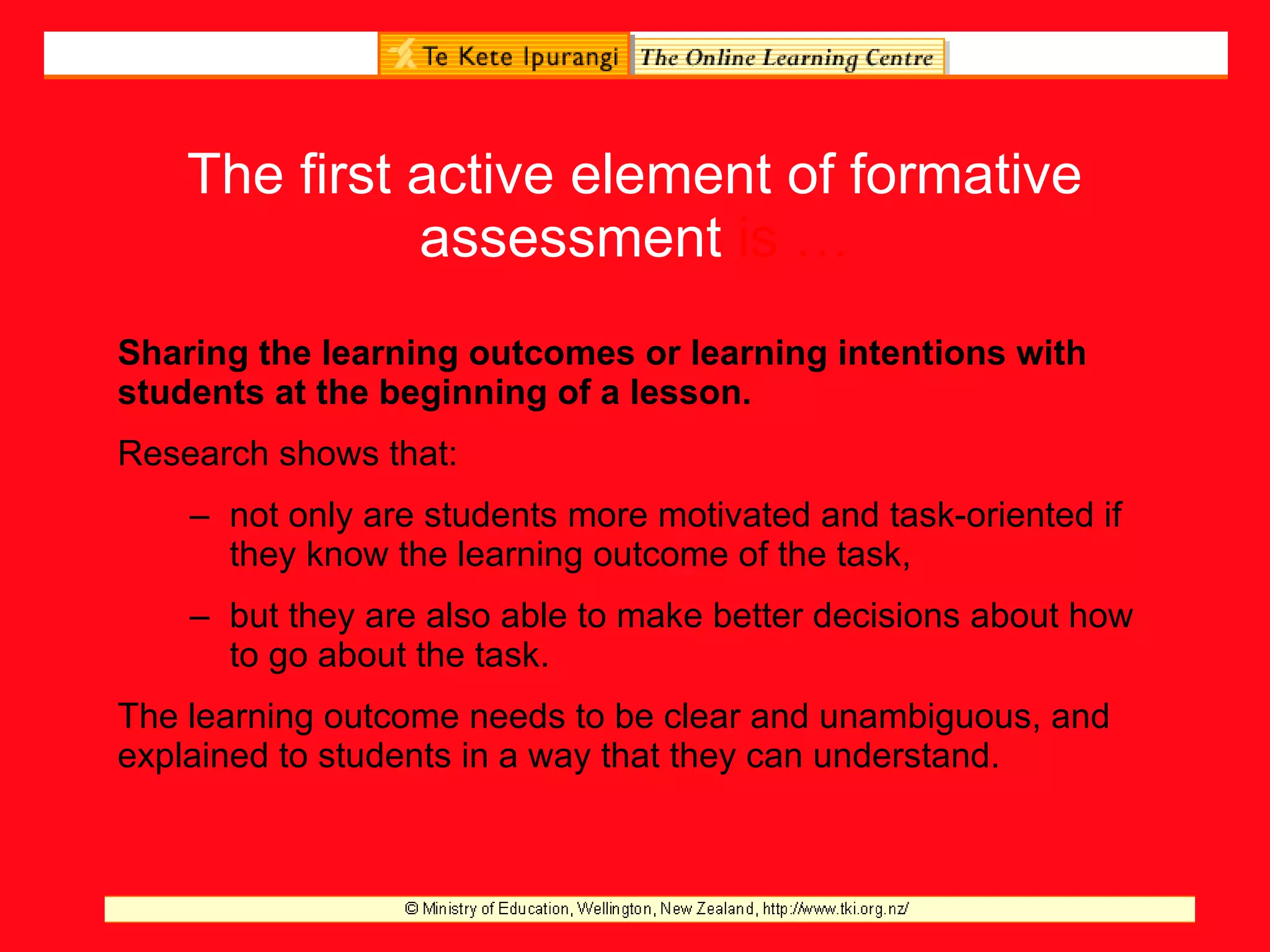 Learning Intentions Tk | PPT