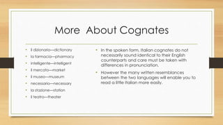 Learning Italian in Courses | PPTX