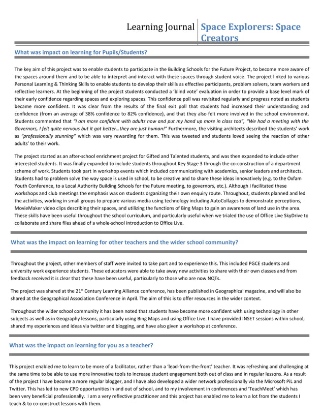 Learning journal | DOC