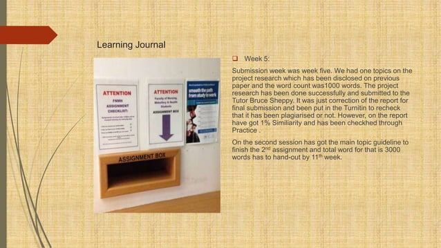 Learning journal | PPT