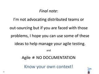 Agile Testing: Learning Journeys for the Whole Team - Janet G ...