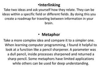Learning keys and methods | PPTX