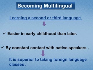 Learning language | PPT