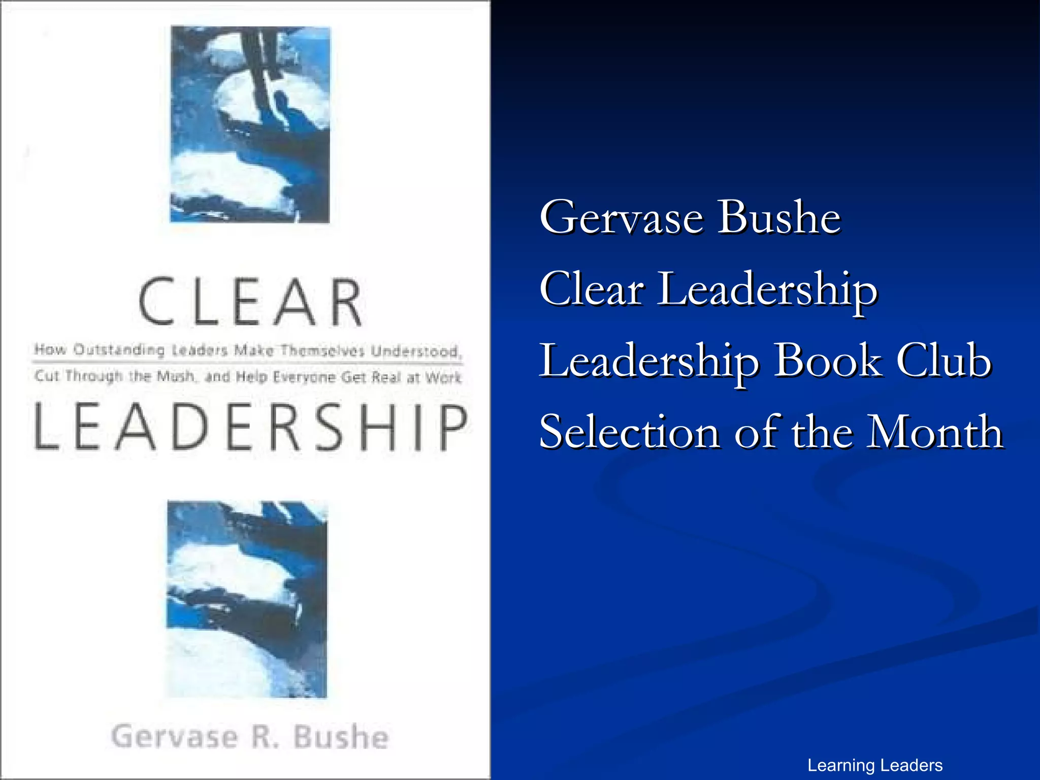 Learning Leaders - Conflict and Leadership | PPT