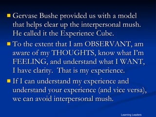 Learning Leaders - Conflict and Leadership | PPT