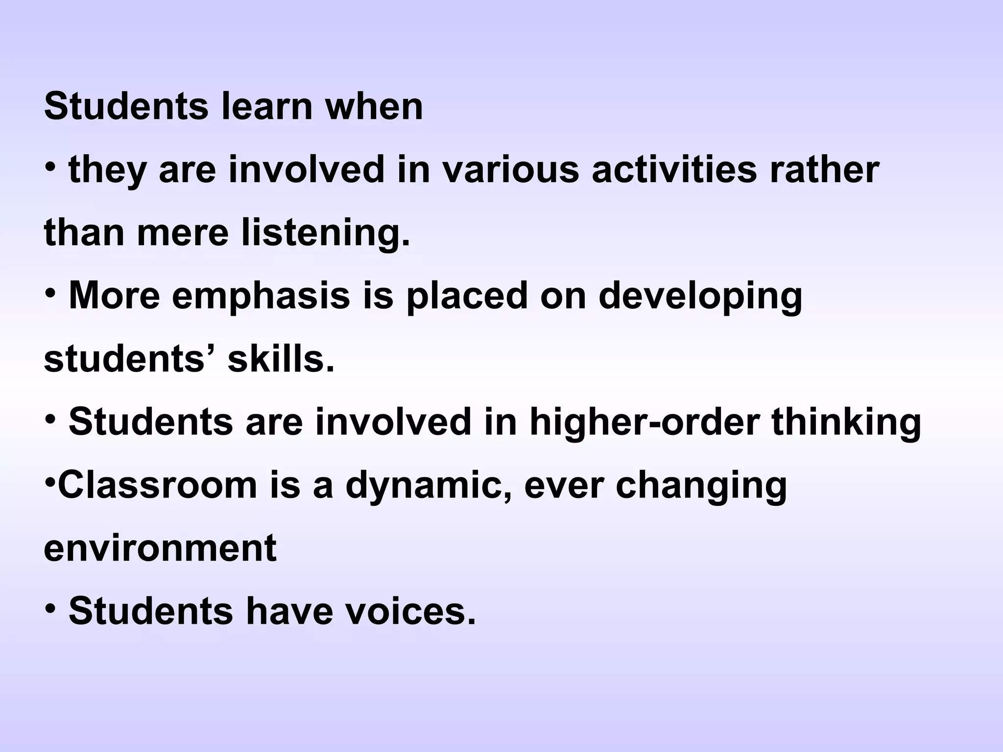 Key to know about learning process & the learner | PPT