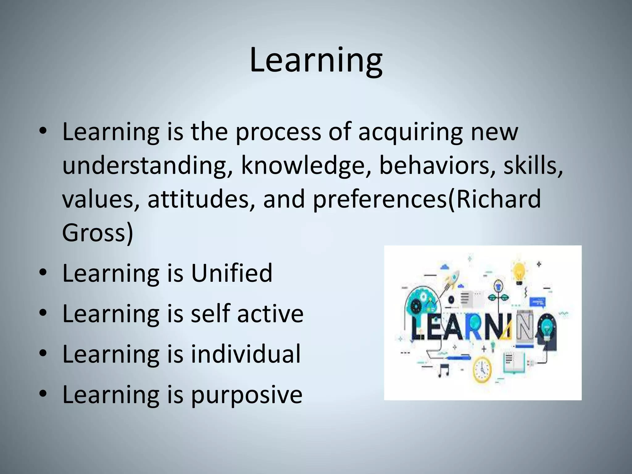 Learning & learner characteristics | PPTX