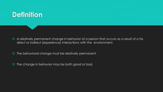 Learning in OB | PPT