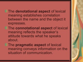 Learning lexicology together | PPT