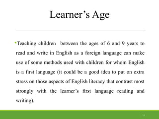 Learning Literacy Skills | PPT