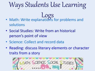 Learning logs | PPTX
