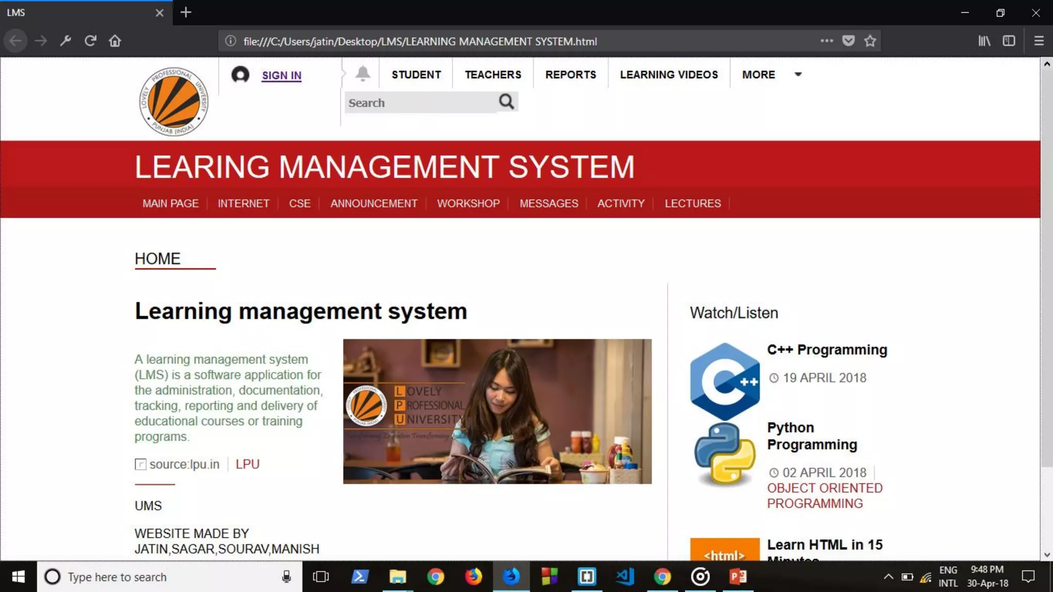 Learning management system | PDF