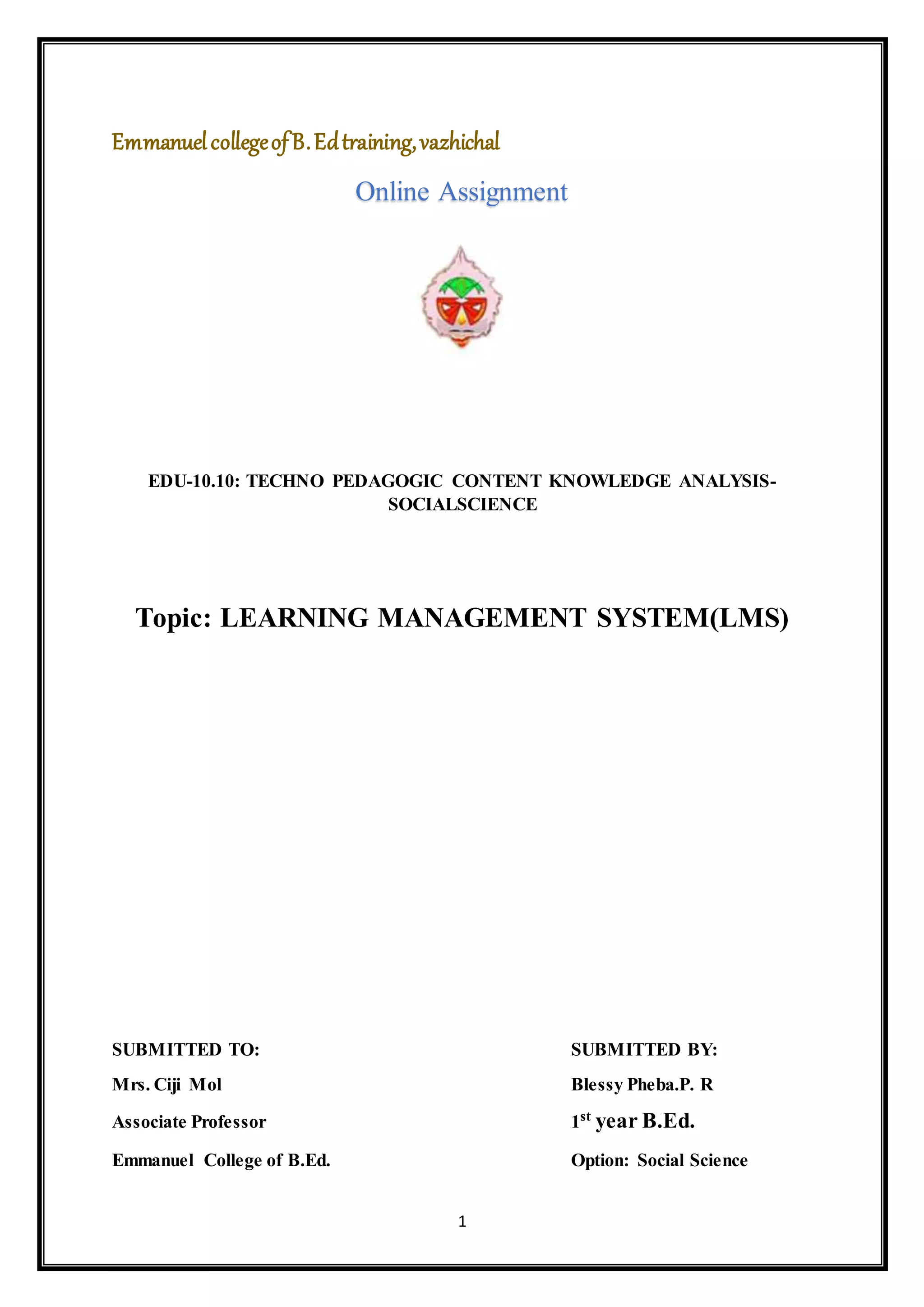 Learning management system | DOCX