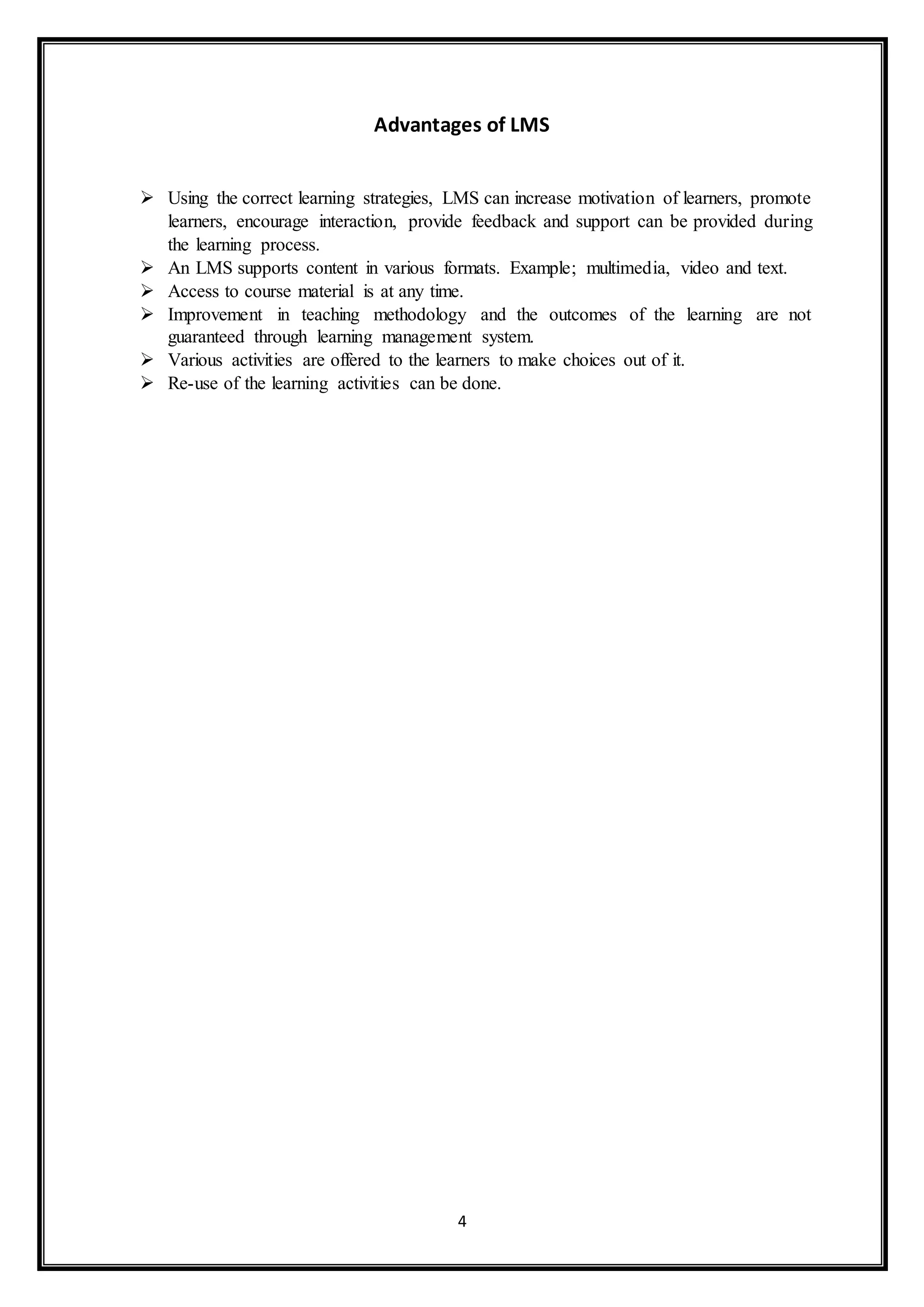 Learning management system | DOCX