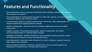 LEARNING MANAGEMENT SYSTEM presentation for mini project | PPTX