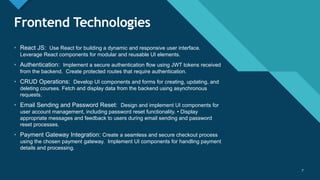 LEARNING MANAGEMENT SYSTEM presentation for mini project | PPTX