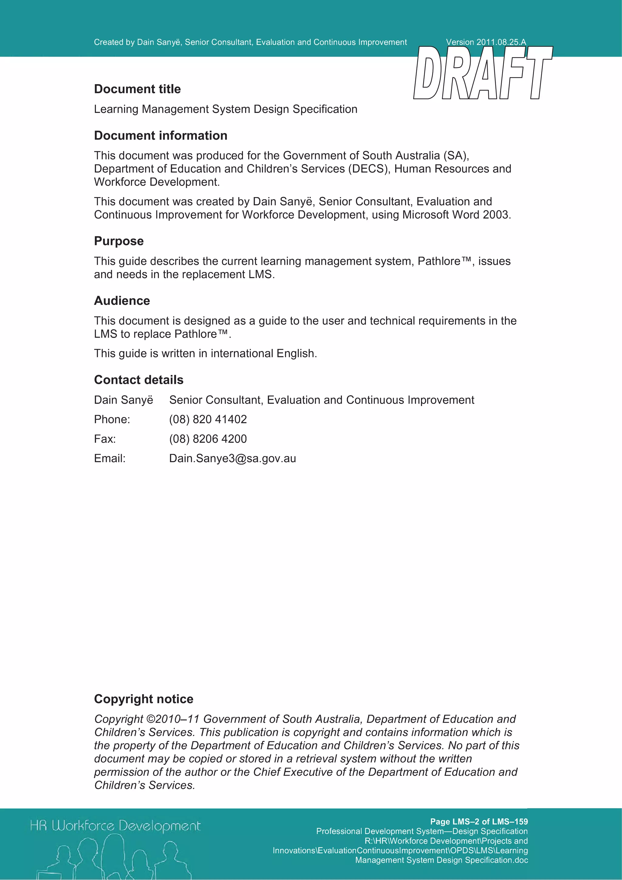 Learning management system design specification_preview | PDF
