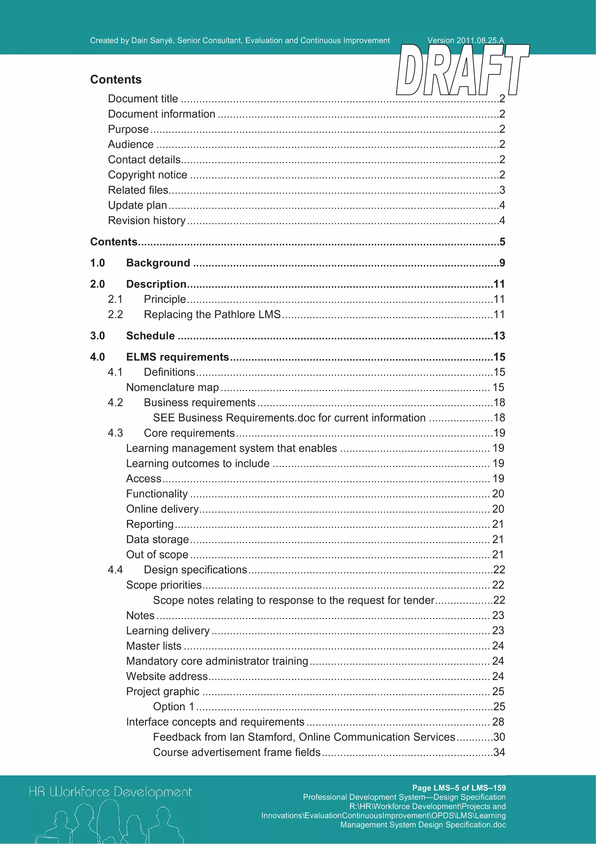 Learning management system design specification_preview | PDF