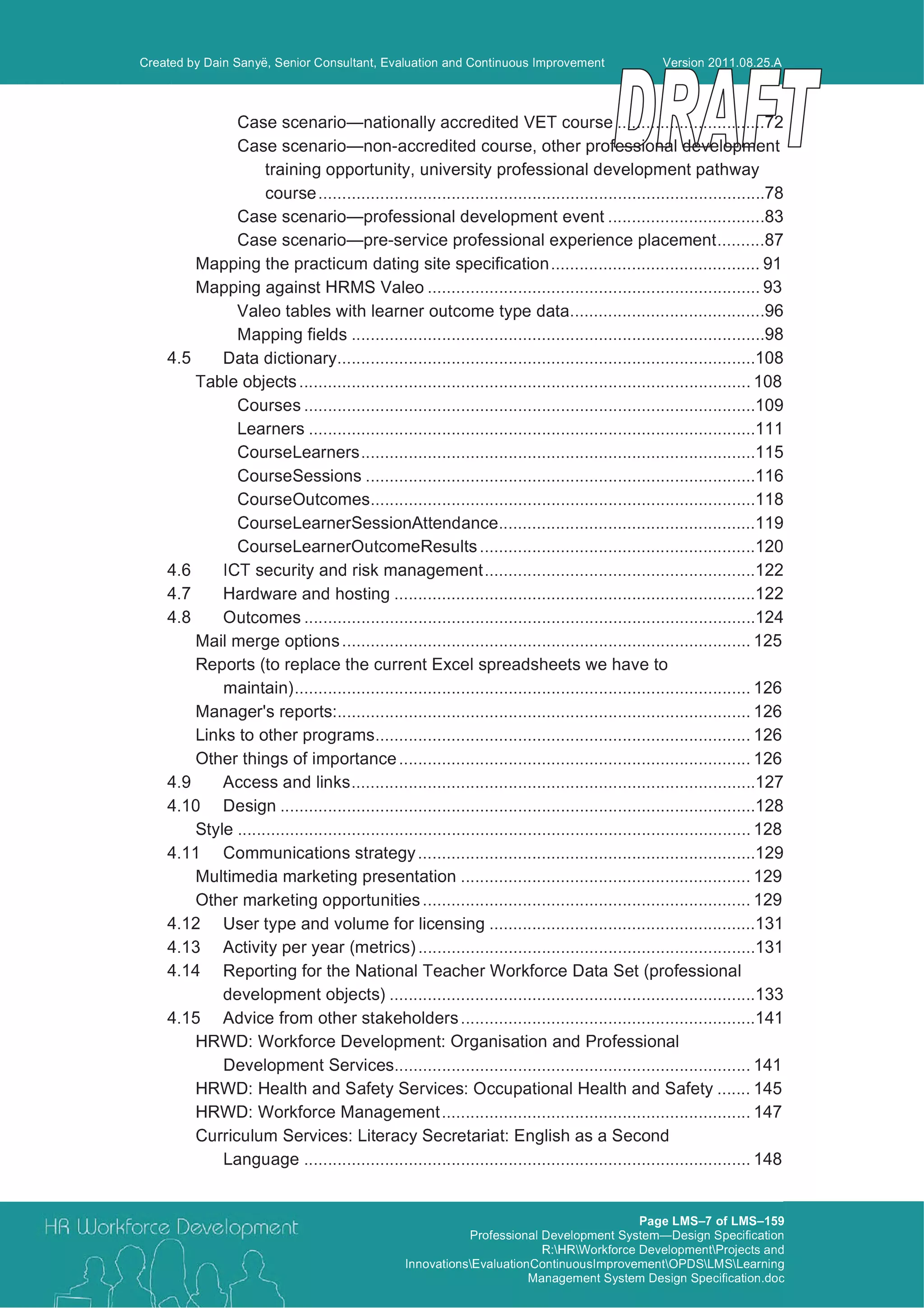 Learning management system design specification_preview | PDF