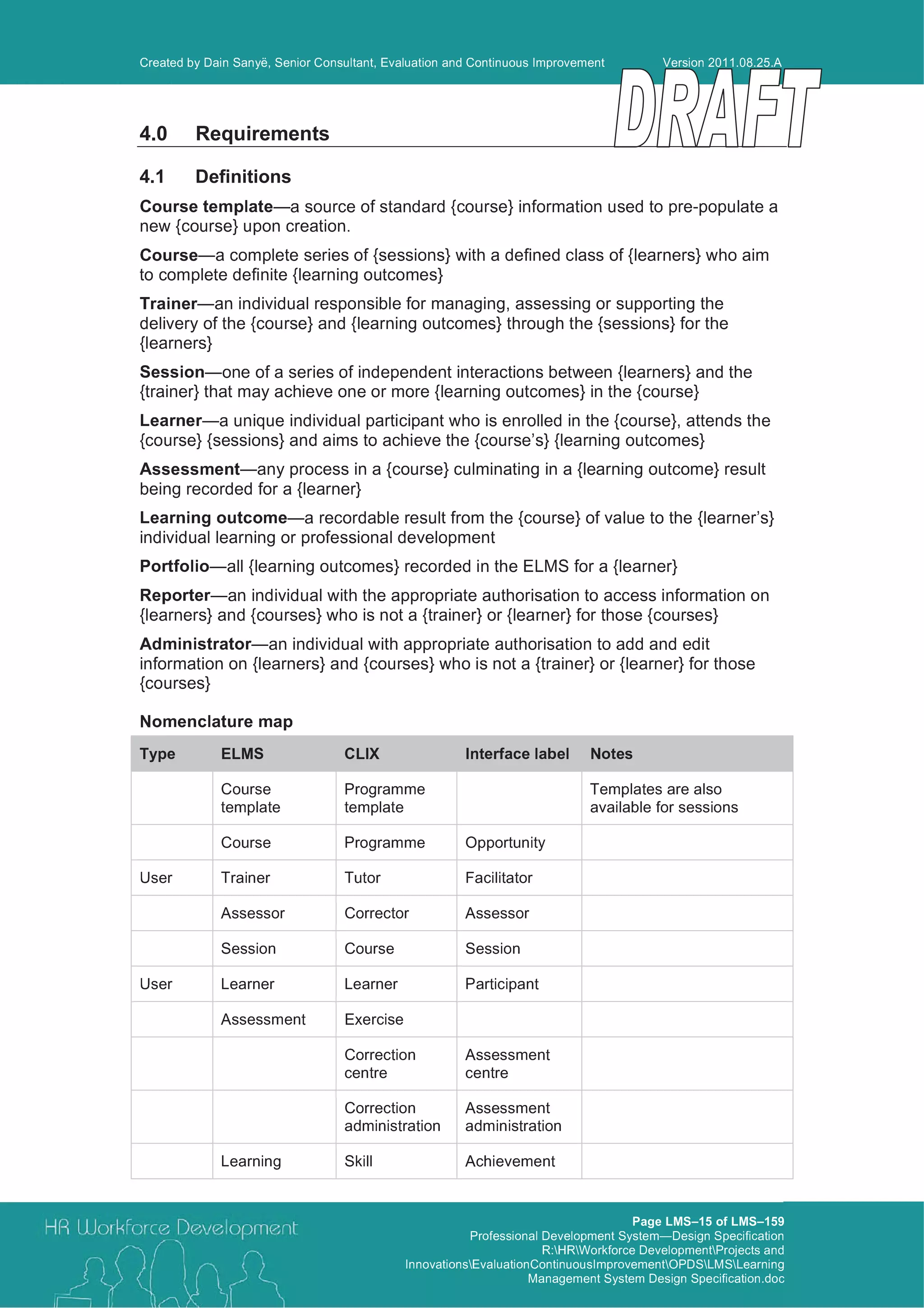 Learning management system design specification_preview | PDF