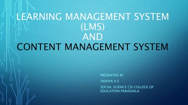 Learning Management System (LMS).pptx | Web Development | Internet