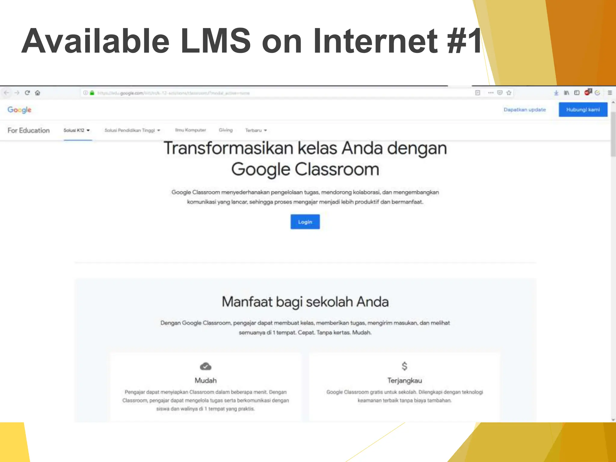Learning Management System (LMS) Materi ToT Guru | PPTX