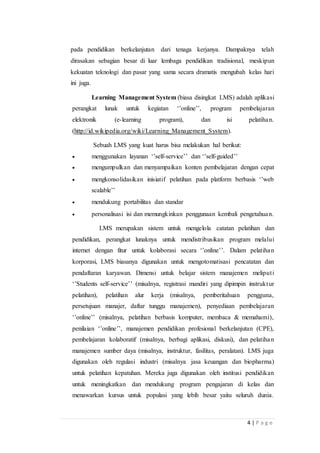 Learning management system makalah kel 3 | DOCX