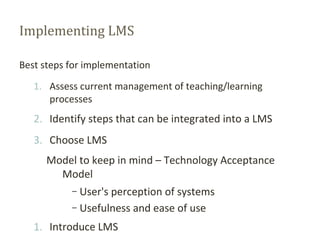 Learning management system | PPT