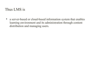 Learning management system | PPT