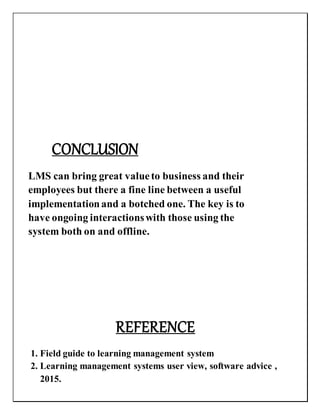 Learning management system sethu | PDF