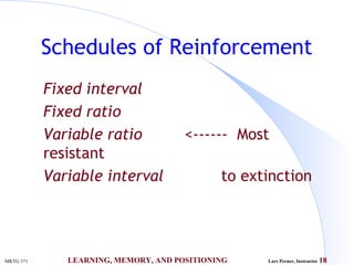 Consumer Knowledge ,Learning, memory, and positioning | PPT
