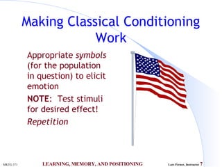 Consumer Knowledge ,Learning, memory, and positioning | PPT