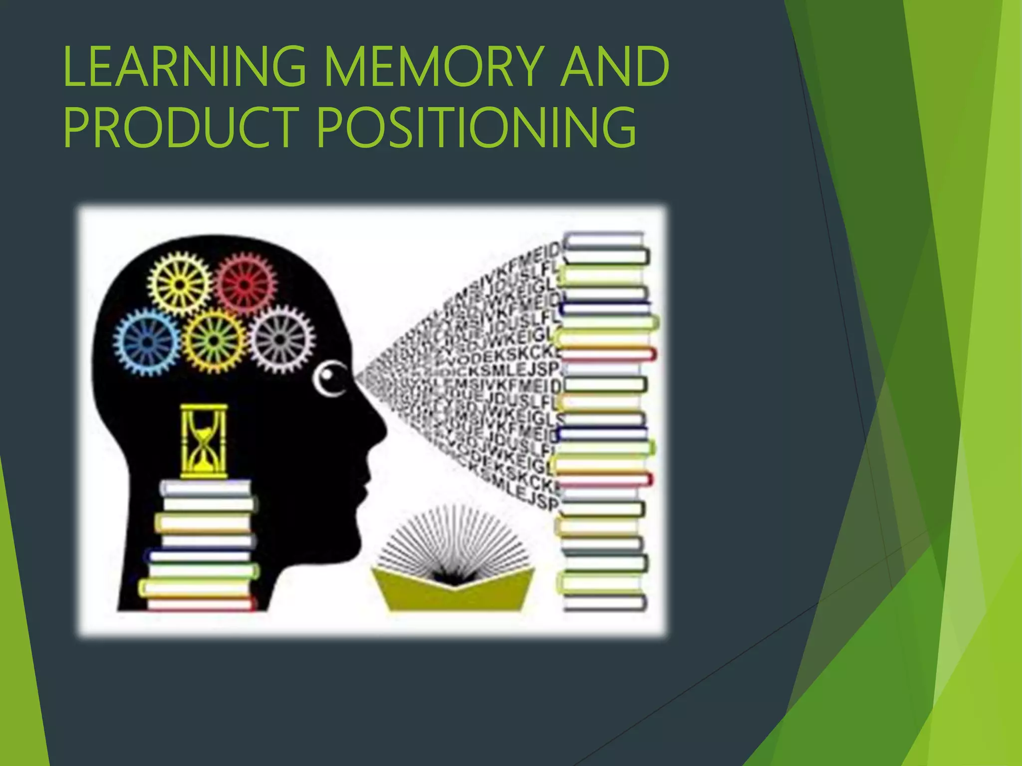 Learning memory and product positioning | PPTX