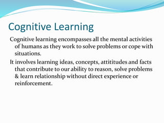 Learning, Memory and Retrieval | PPT