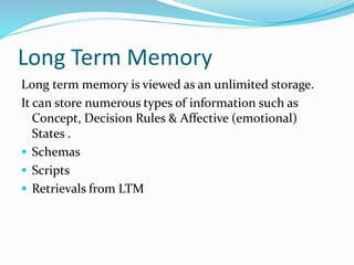 Learning, Memory and Retrieval | PPT