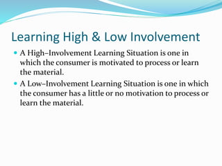 Learning, Memory and Retrieval | PPT