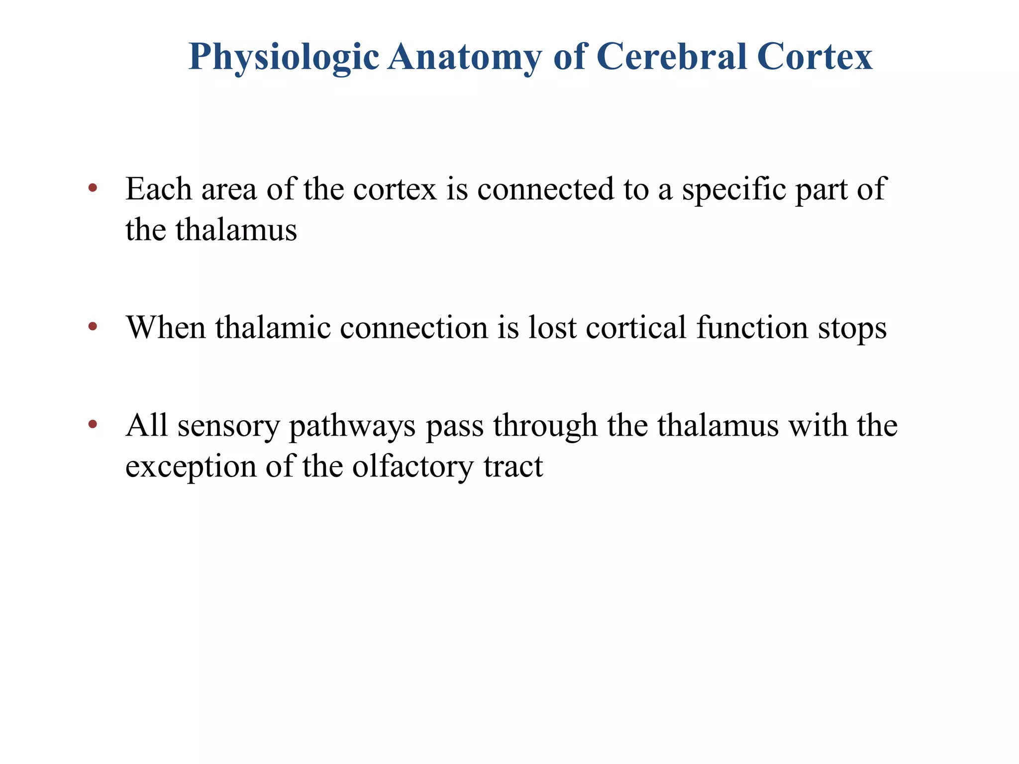 Cerebral Cortex, Intellectual Functions of the Brain, Learning, and Memory. | PPT