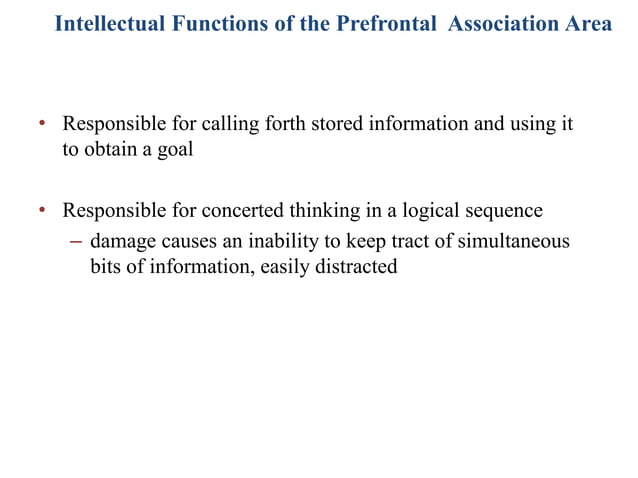 Cerebral Cortex, Intellectual Functions of the Brain, Learning, and Memory. | PPT