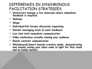 Learning modalities comparison (online) | PPT