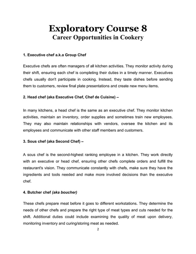 Learning module cookery 8 (week 1) | PDF | Cooking | Food & Drink