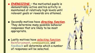Learning And Motivation | PPTX