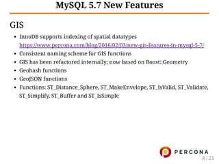 Learning MySQL 5.7 | PPT