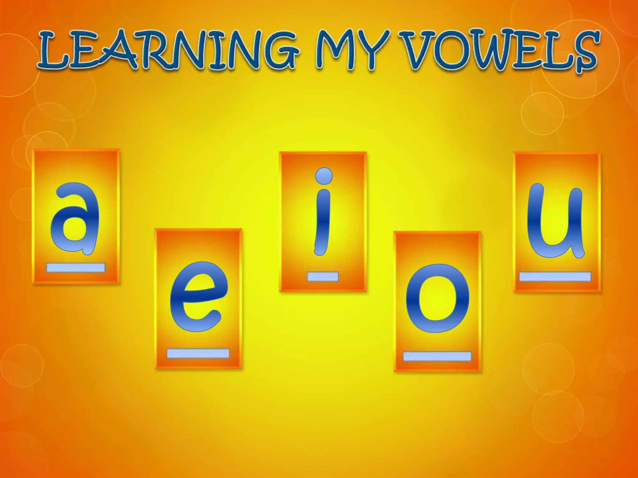 Learning my vowels | PPTX