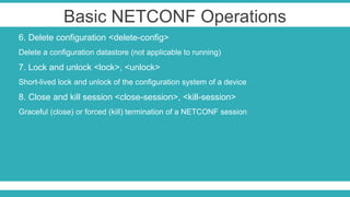 Learning netconf yang from scratch | PPTX