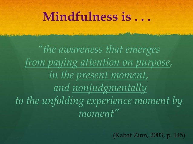 Neuroscience, Mindfulness and Learning | PPTX