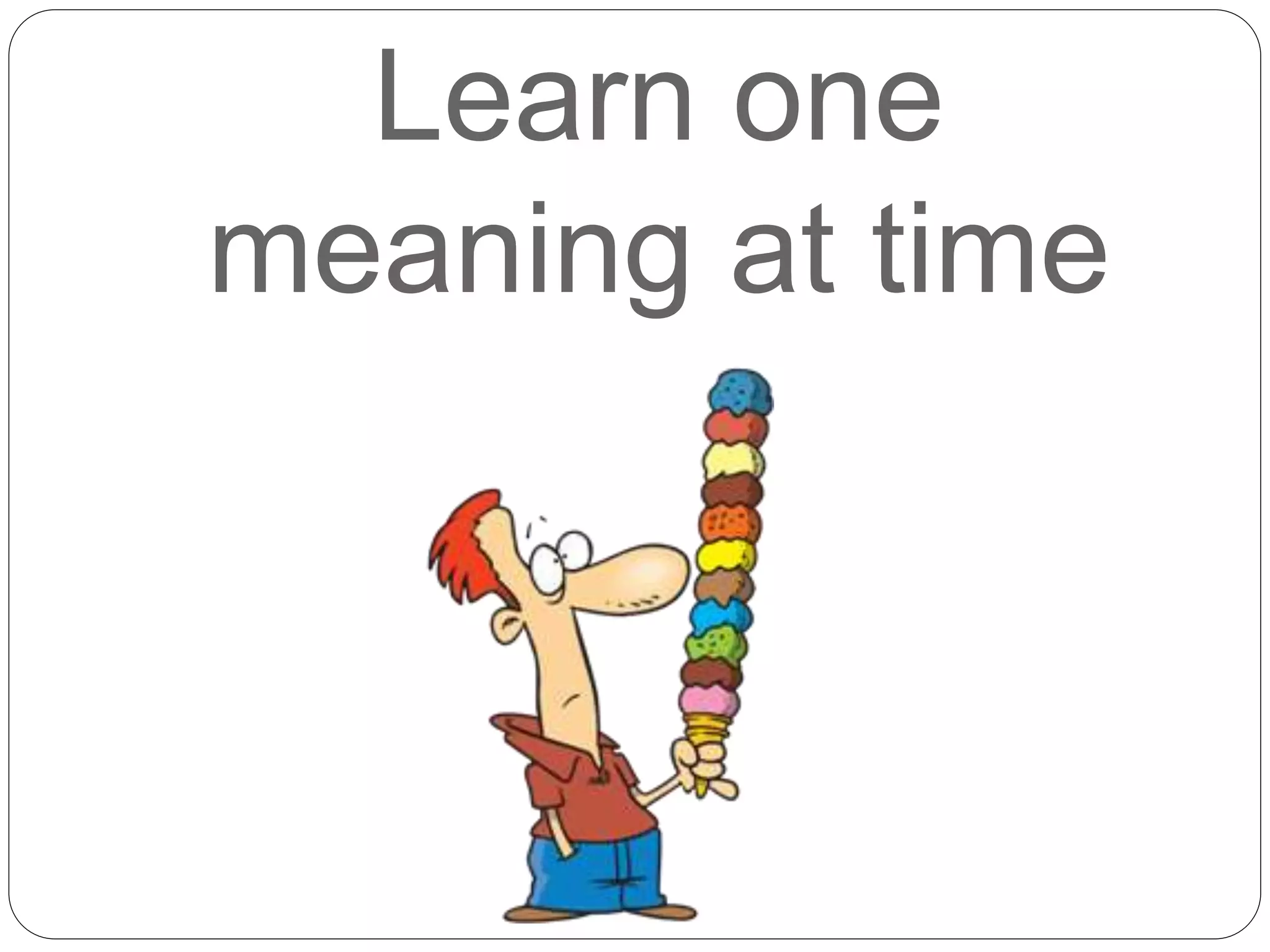 Learning new vocabulary | PPTX | Education