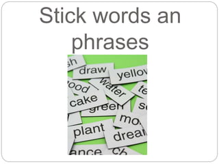 Learning new vocabulary | PPTX | Education